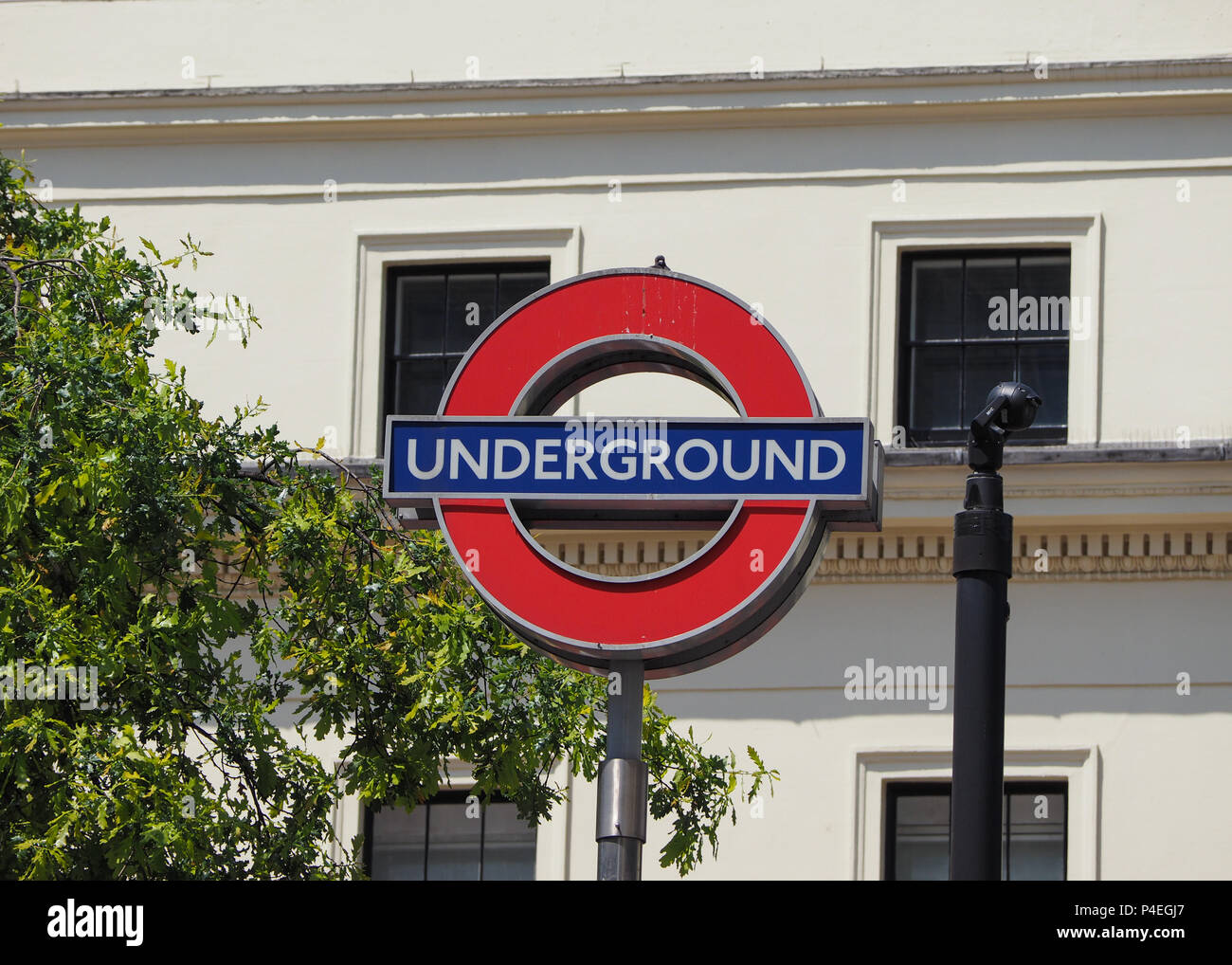 LONDON, UK - CIRCA JUNE 2018: Iconic London Underground tube sign known ...