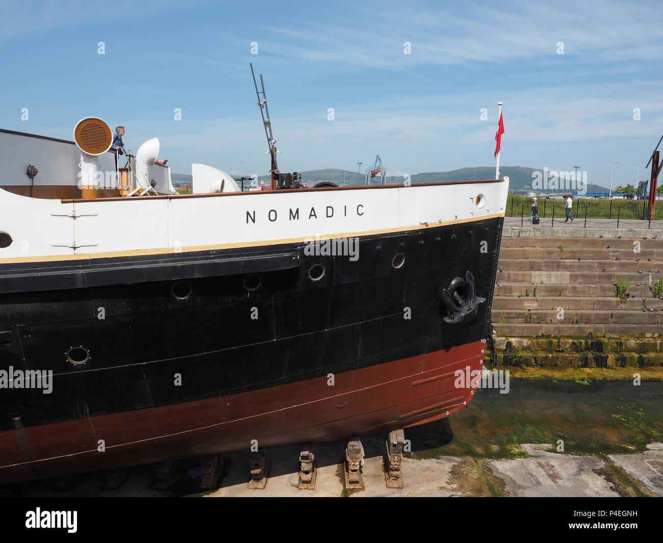 BELFAST, UK - CIRCA JUNE 2018: SS Nomadic tender ship of the White Star ...