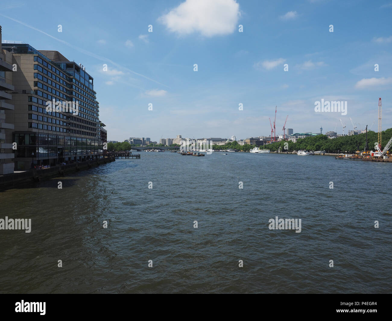 Panoramic view of River Thames in London, UK Stock Photo - Alamy