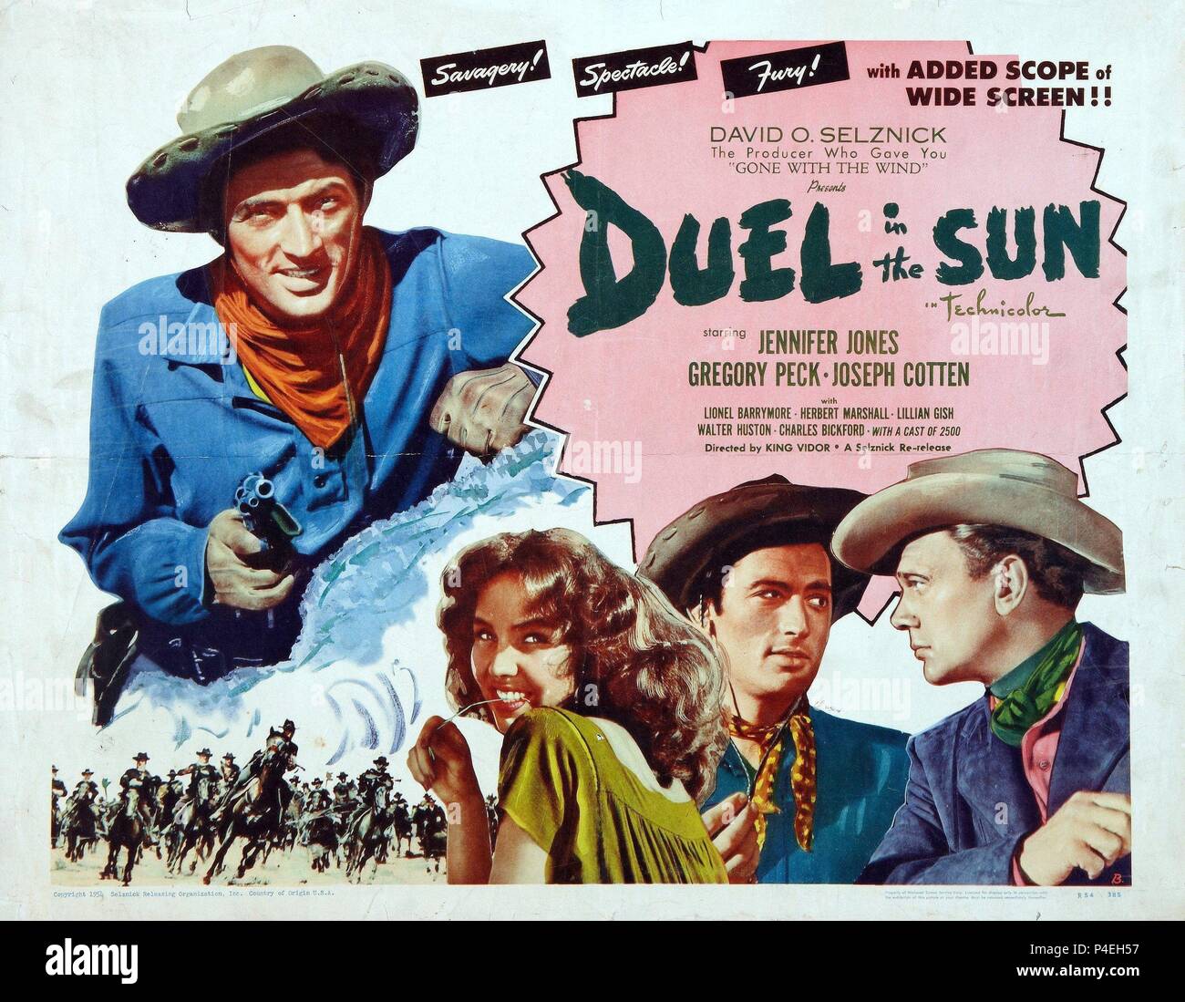Original Film Title: DUEL IN THE SUN. English Title: DUEL IN THE SUN ...