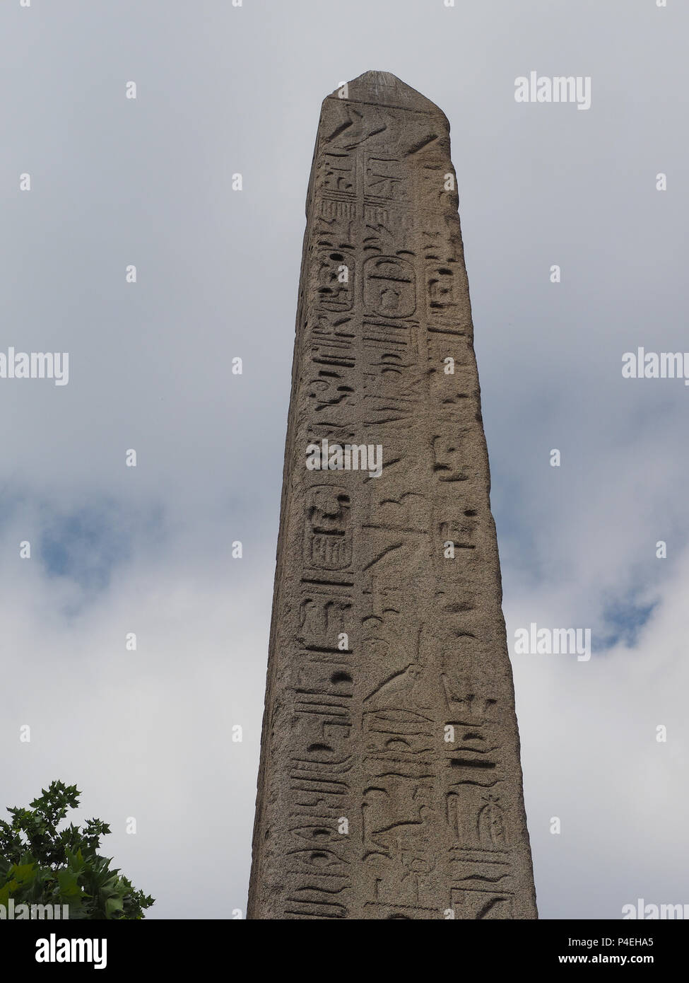 Ancient Egyptian obelisk known as Cleopatra Needle in London, UK Stock ...