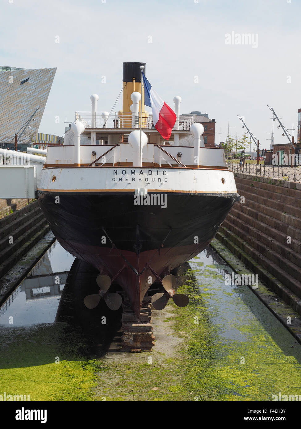 BELFAST, UK - CIRCA JUNE 2018: SS Nomadic tender ship of the White Star ...