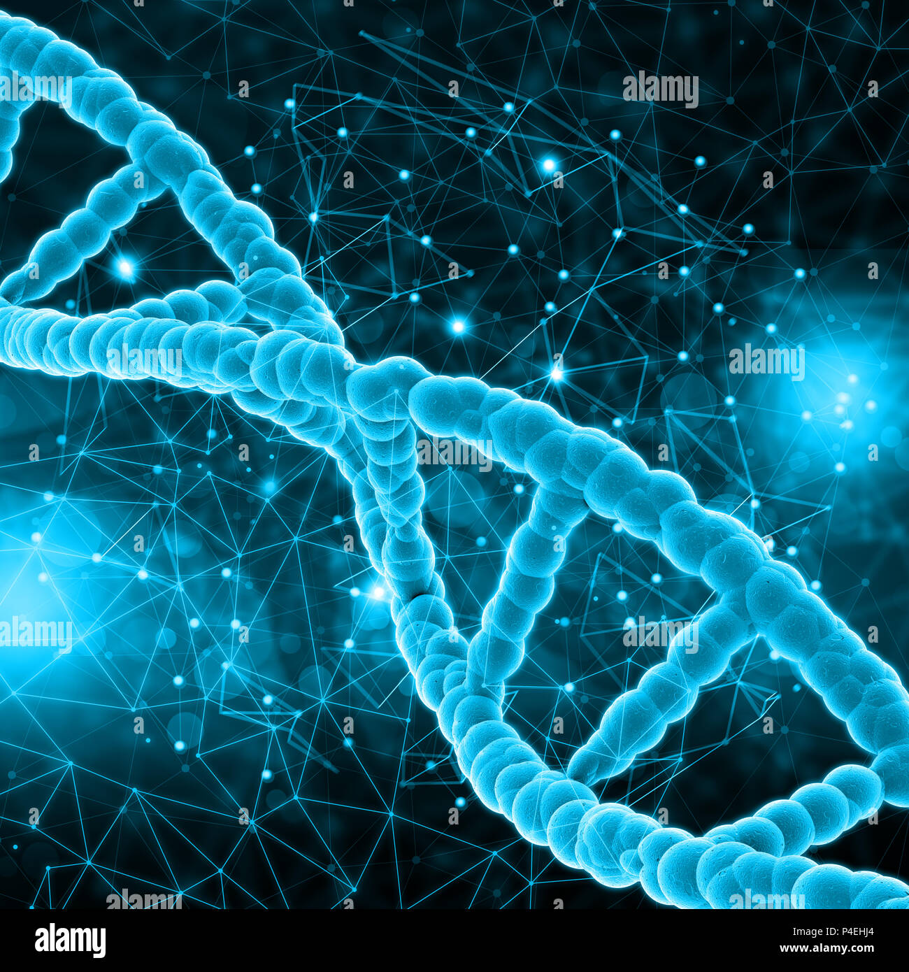 3D render of a medical background with DNA strands Stock Photo - Alamy