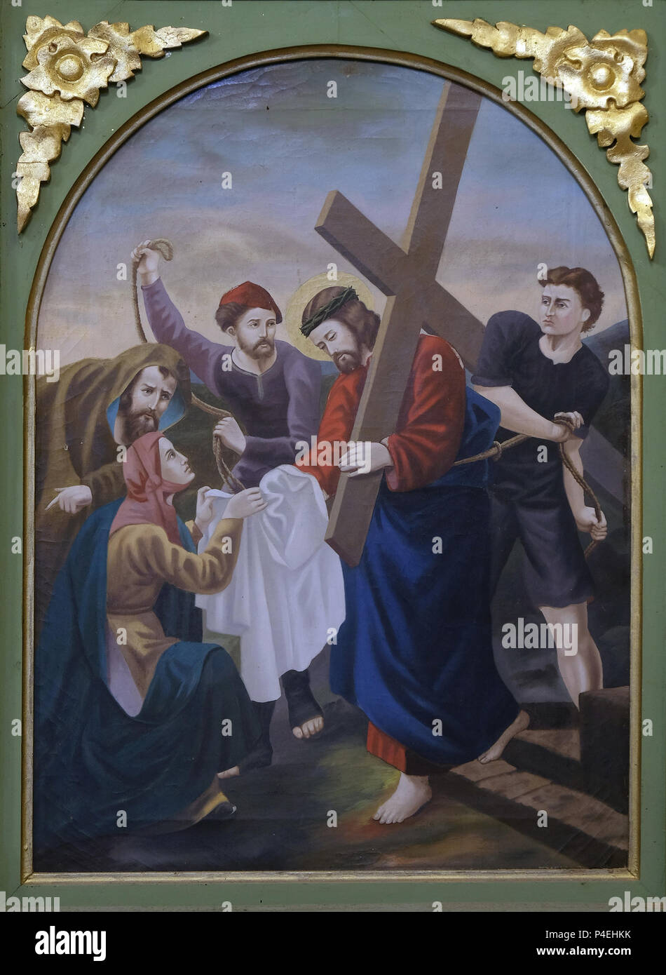 6th Stations of the Cross, Veronica wipes the face of Jesus, church of ...