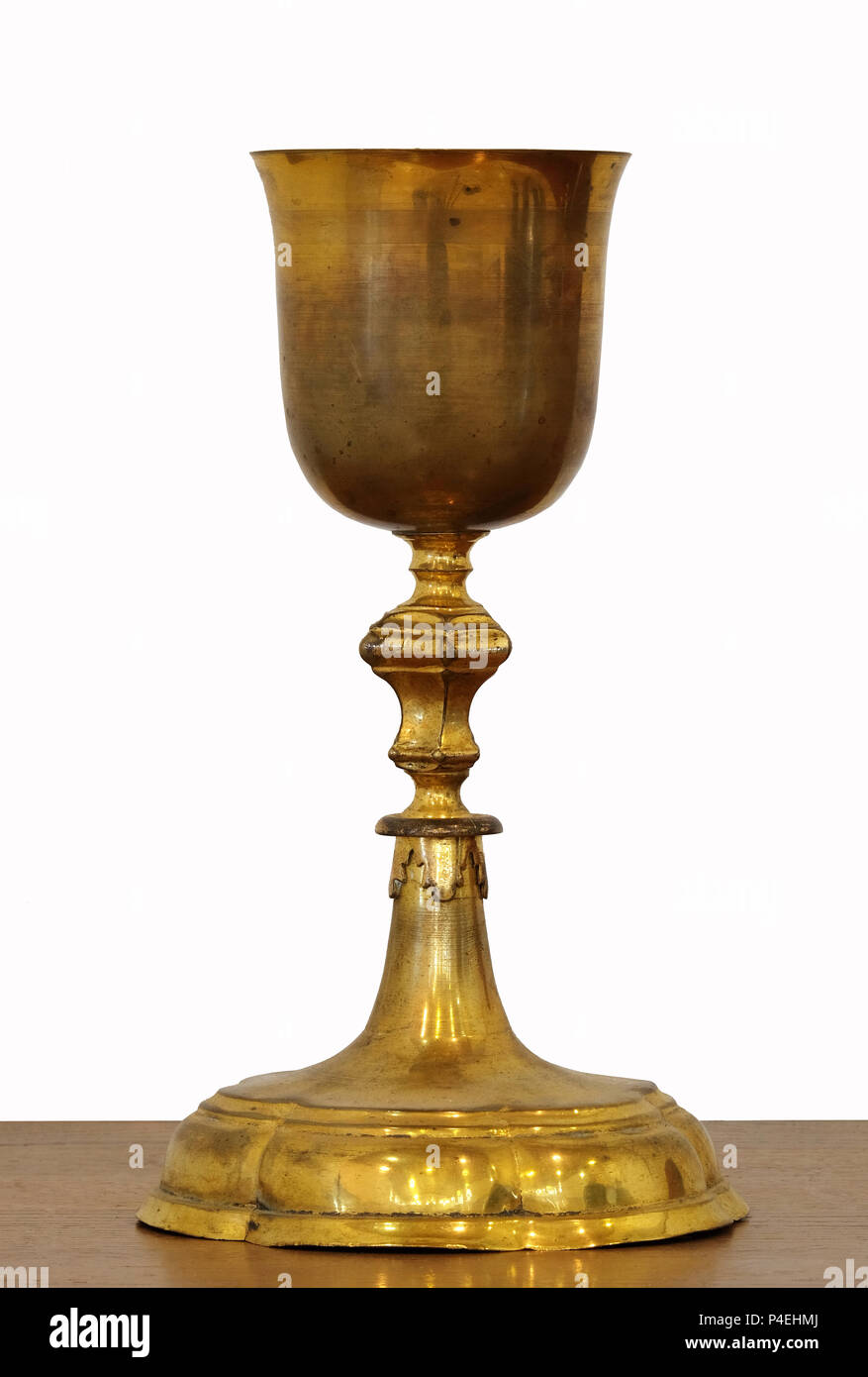 Golden sacred chalice, church of Saint Matthew in Stitar, Croatia Stock ...