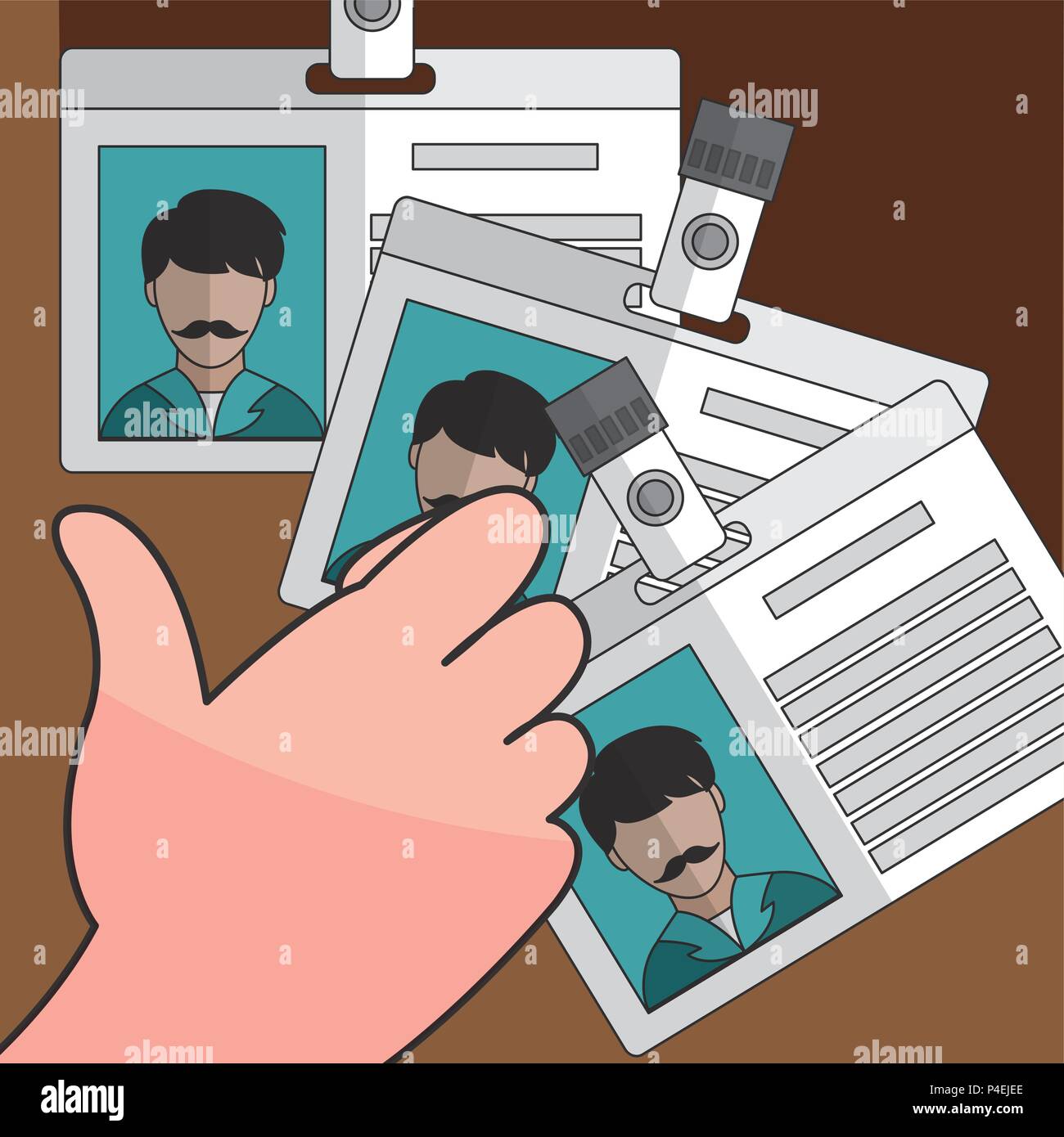 Bank id Stock Vector Images - Alamy