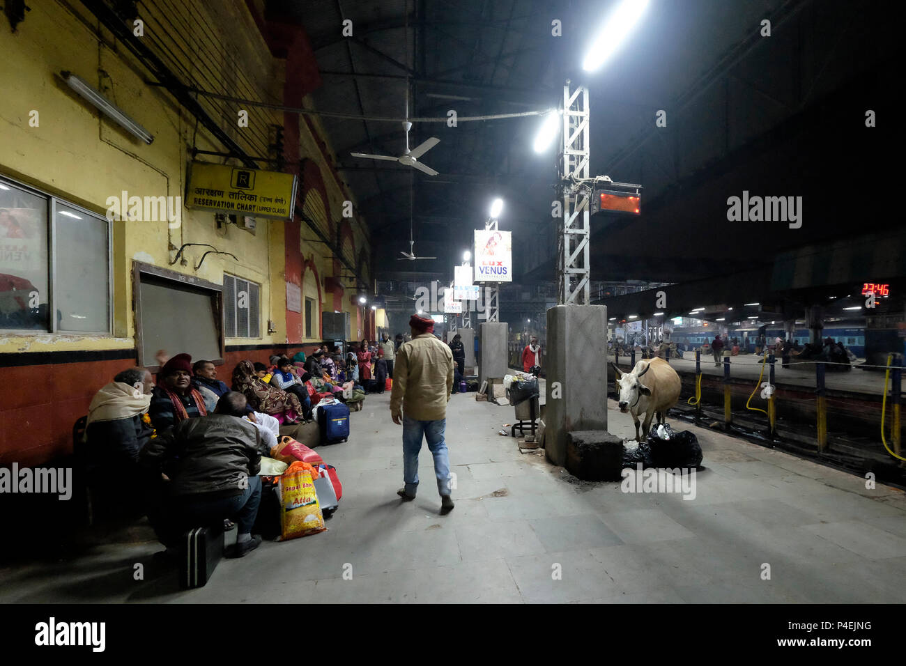India, Varanasi, railway station Stock Photo - Alamy