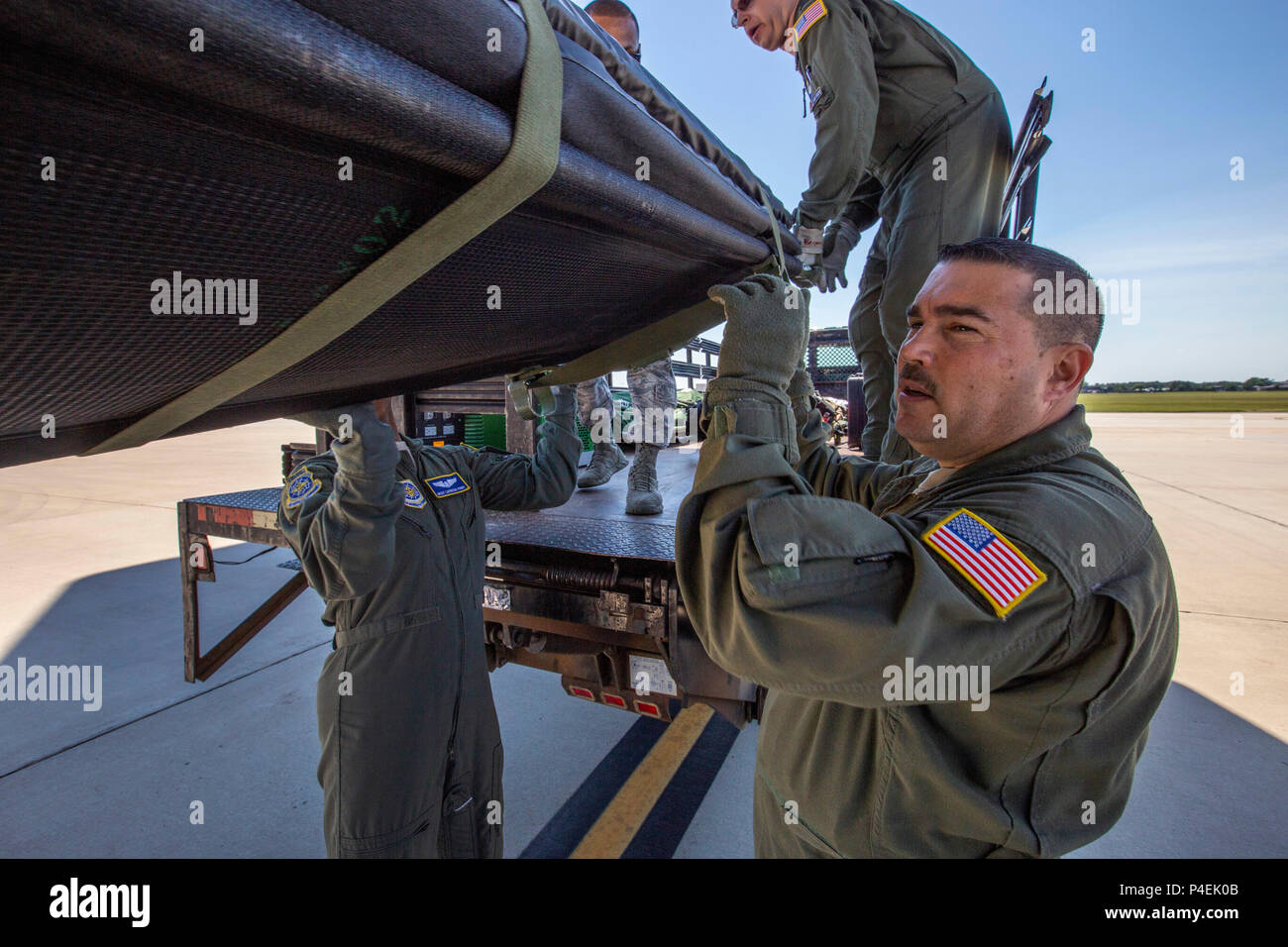 U.S. Air Force Master Sgt. Louis Muzyka, an aeromedical evacuation ...