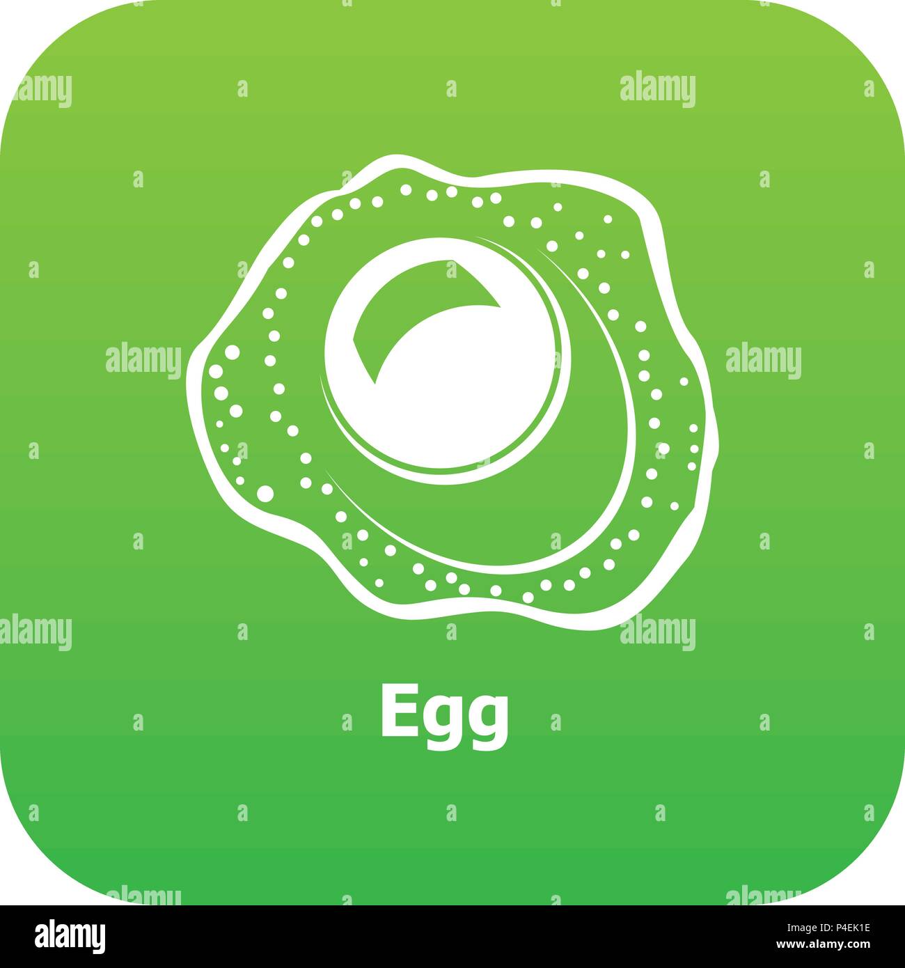 Egg icon green vector Stock Vector Image & Art - Alamy