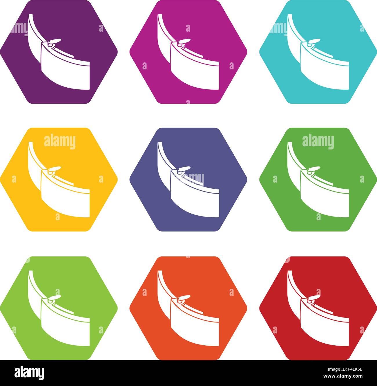 Gold belt buckle icons set 9 vector Stock Vector Image & Art - Alamy