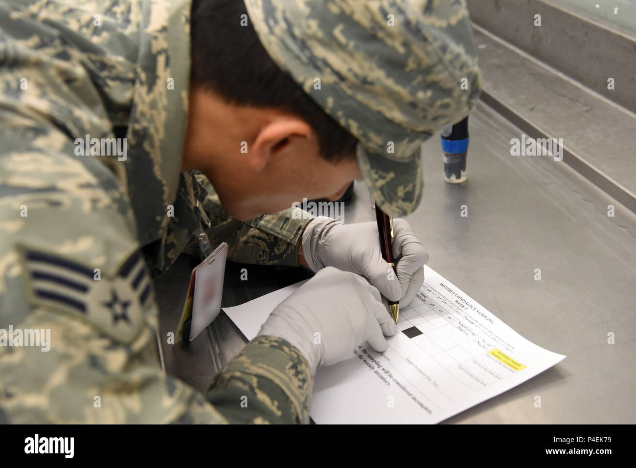 An Airman assigned to the 48th Aerospace Medicine Squadron ...