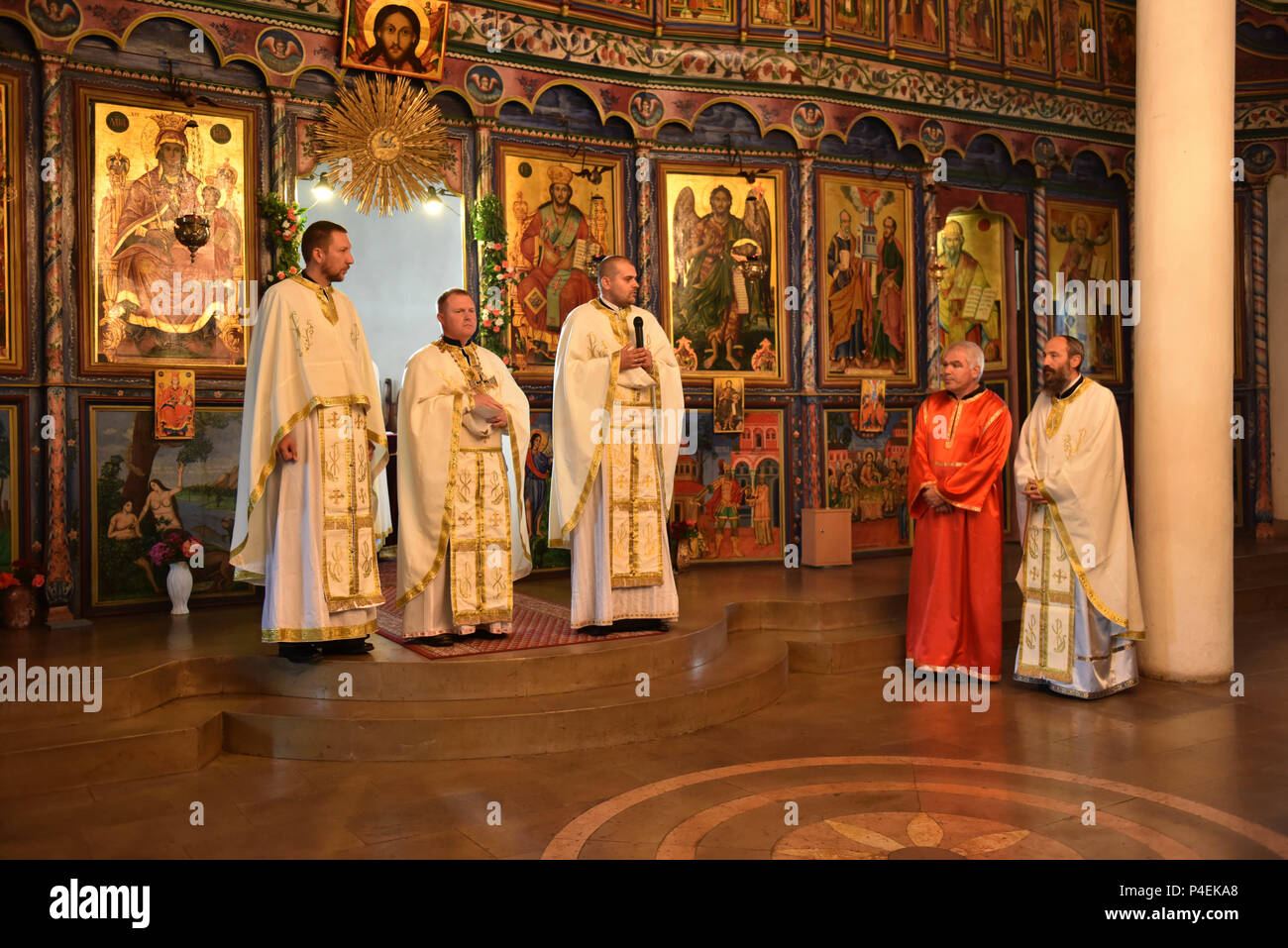First Lt. Goran Sandic (from left), chief Orthodox chaplain for the ...