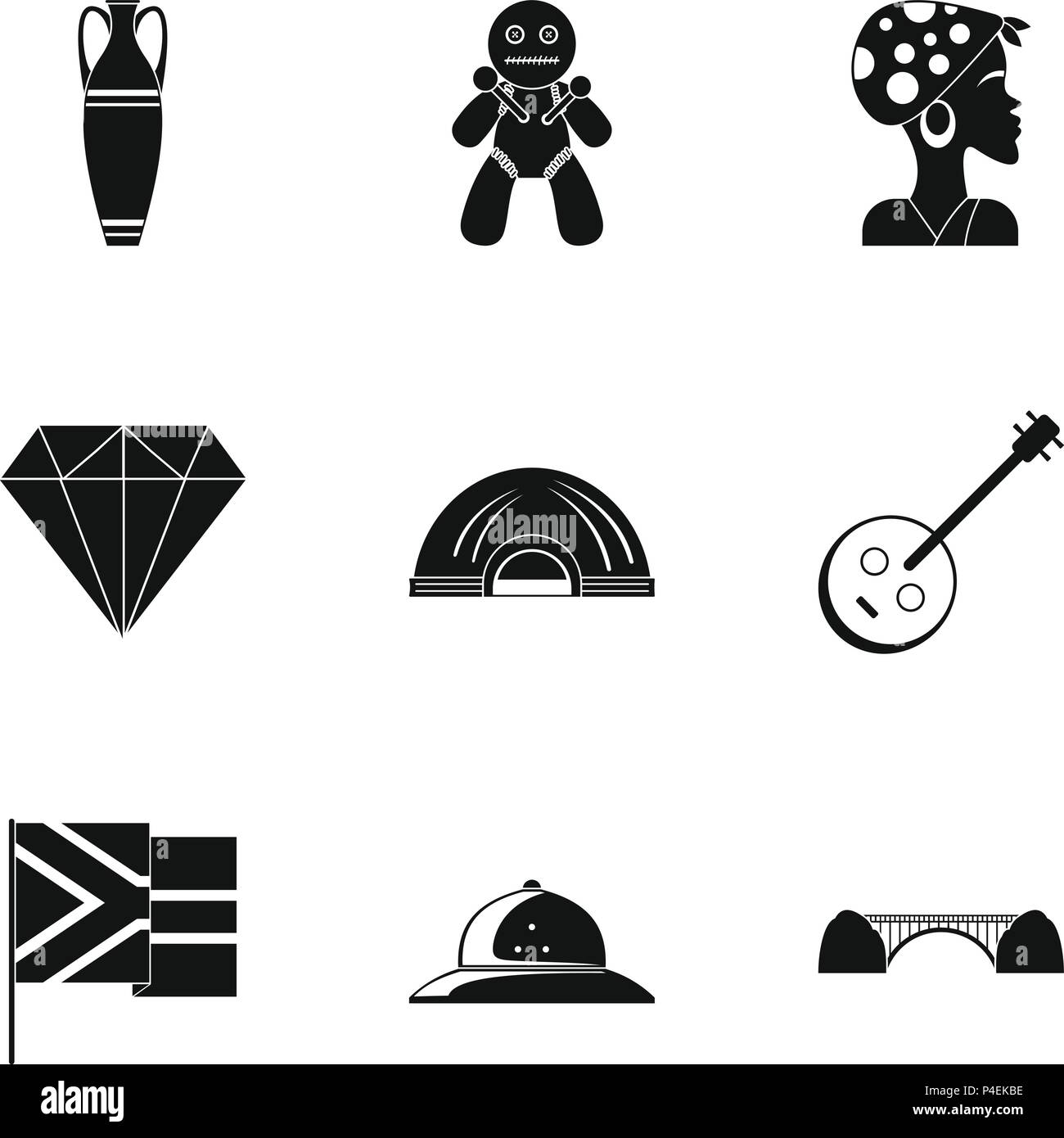 African nation icons set, simple style Stock Vector Image & Art - Alamy