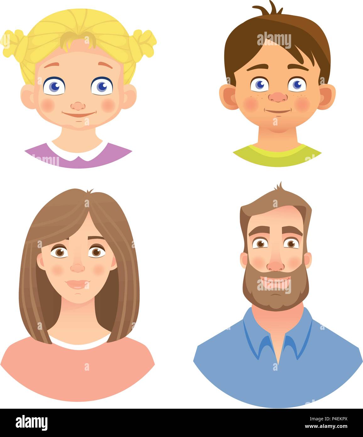emotions of human face -set Stock Vector Image & Art - Alamy