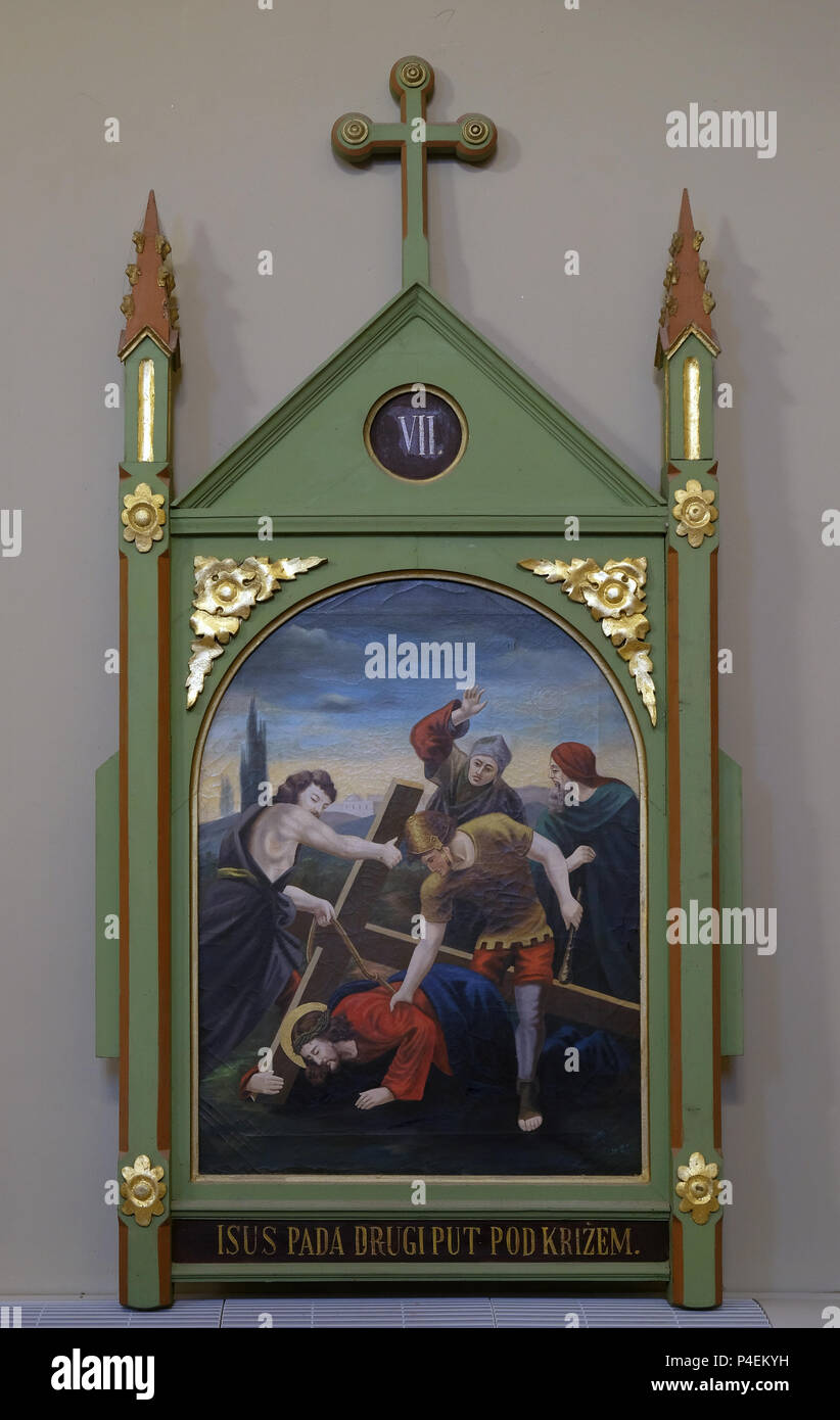 Jesus falls the second time hi-res stock photography and images - Alamy