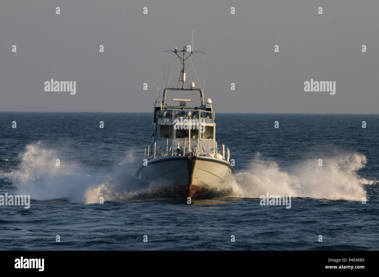 A Bow view of The Archer Class Patrol Vessel HMS Dasher P280, in ...