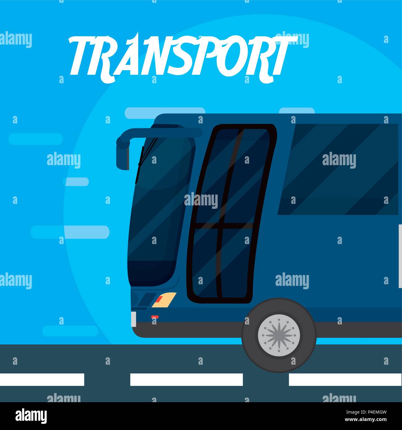 Public bus transport vehicle Stock Vector Image & Art - Alamy