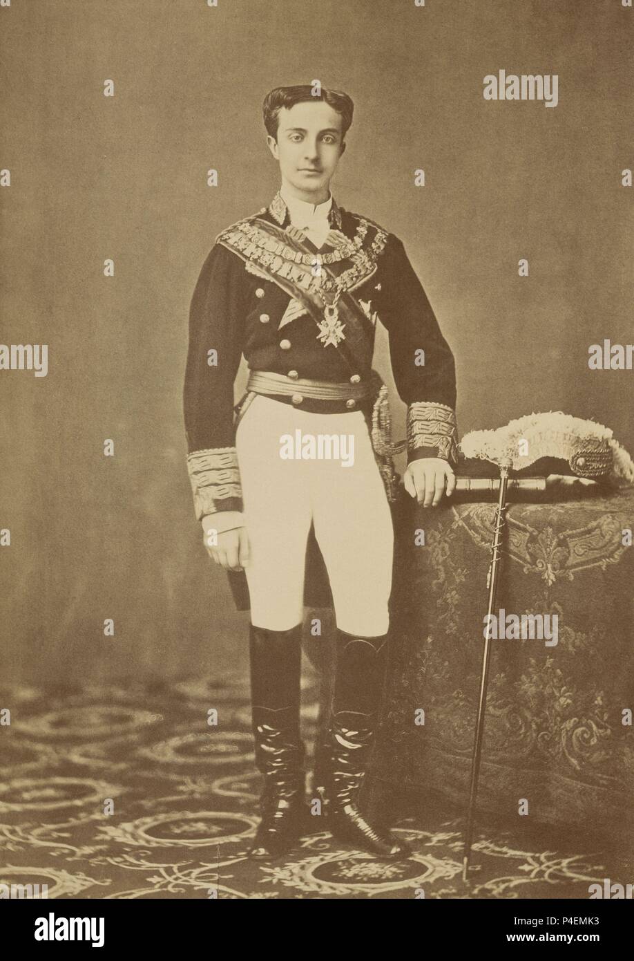 FOTOGRAFIA BLANCO Y NEGRO-S M ALFONSO XII-Nº INV 22279. Location: MUSEO ...