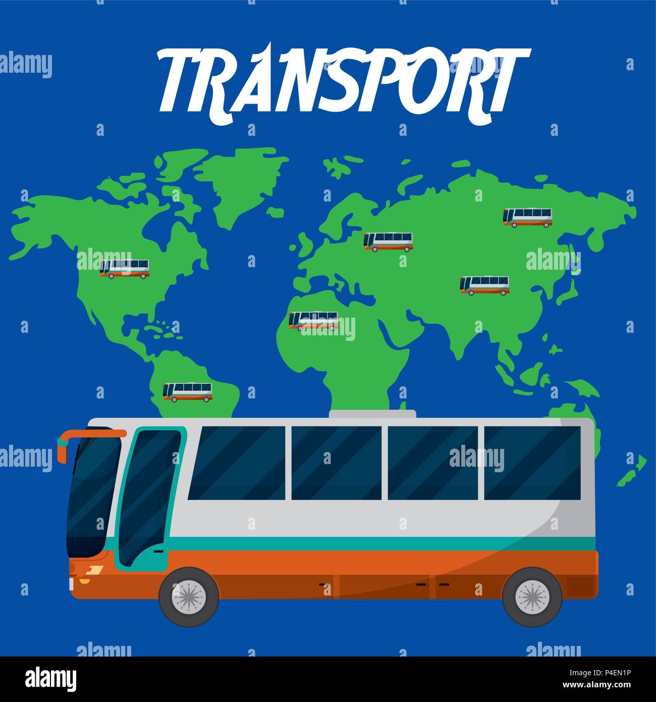 Public bus international transport Stock Vector Image & Art - Alamy
