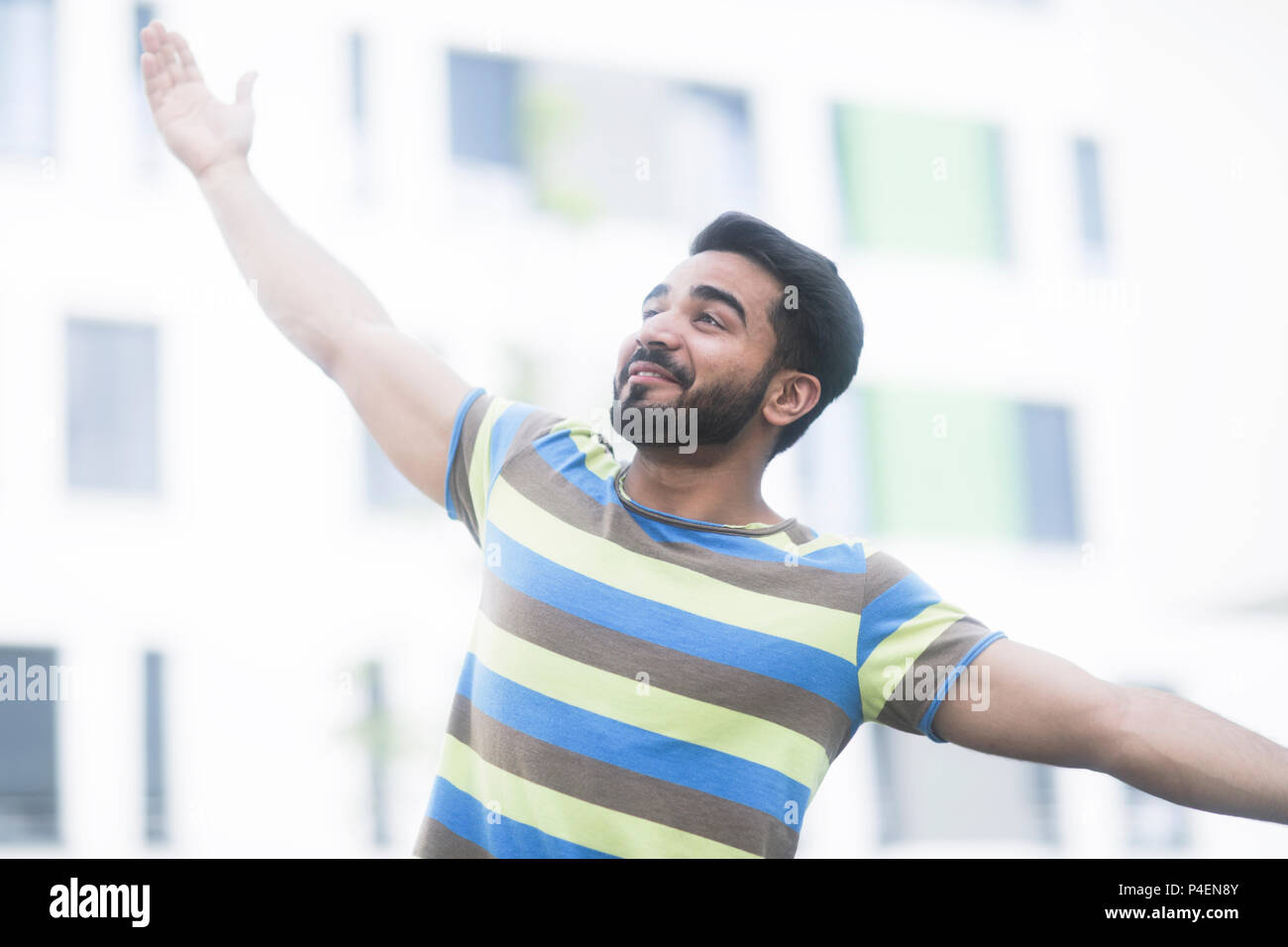 Cheerful arms hi-res stock photography and images - Alamy