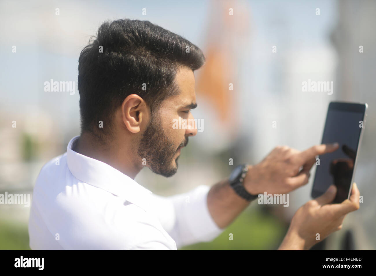 Person taking tablet hi-res stock photography and images - Alamy