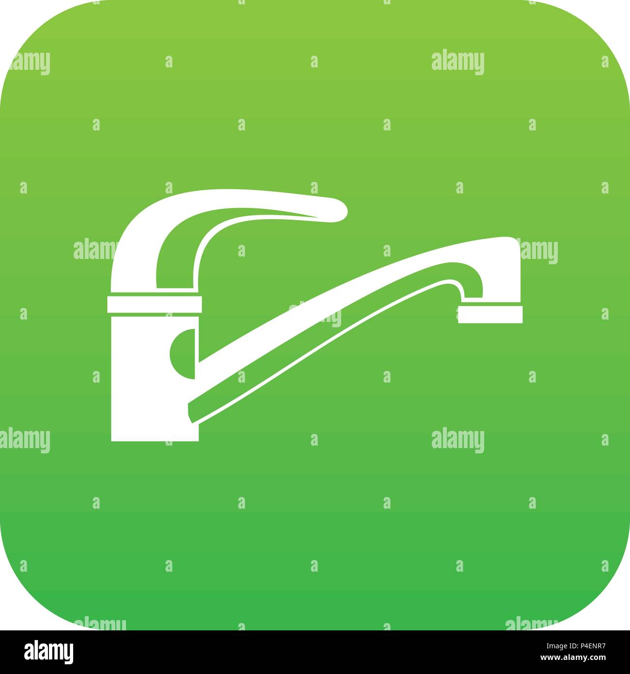 Water tap icon digital green Stock Vector Image & Art - Alamy