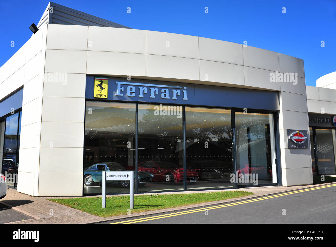 Ferrari Dealership in Leeds, Yorkshire, England Stock Photo - Alamy