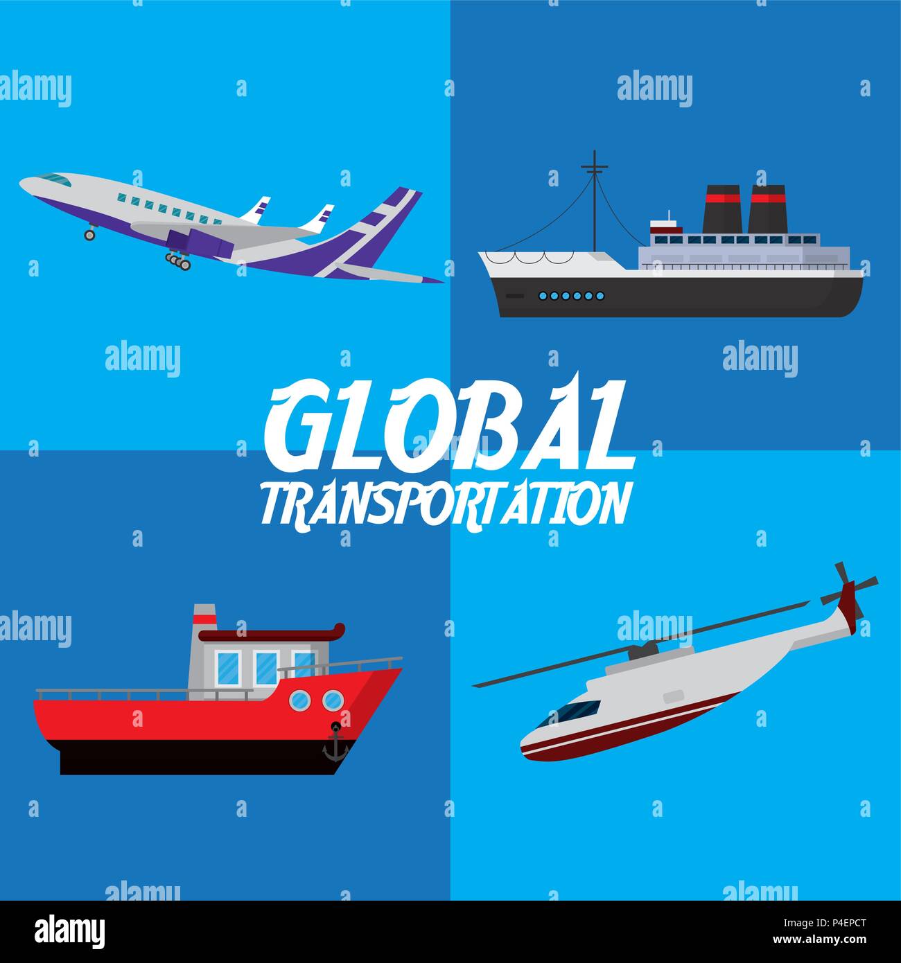 Global transportation concept Stock Vector Image & Art - Alamy