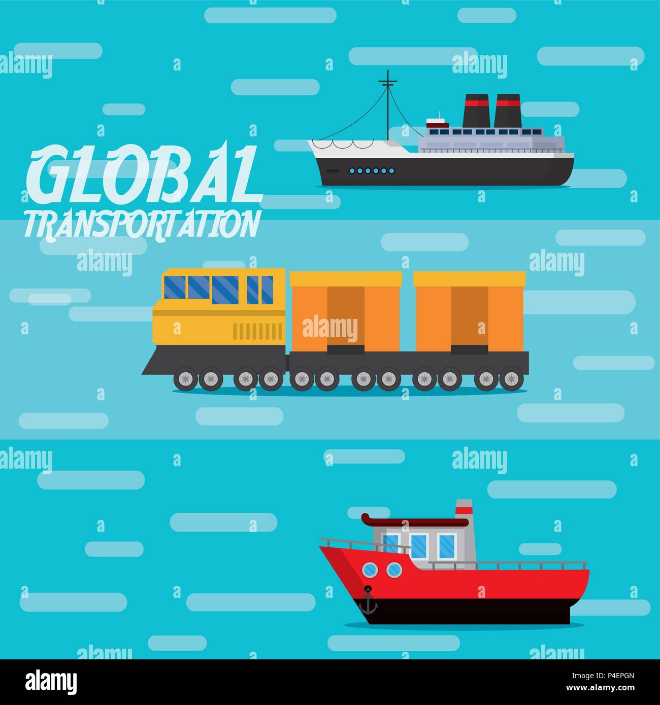 Global transportation concept Stock Vector Image & Art - Alamy