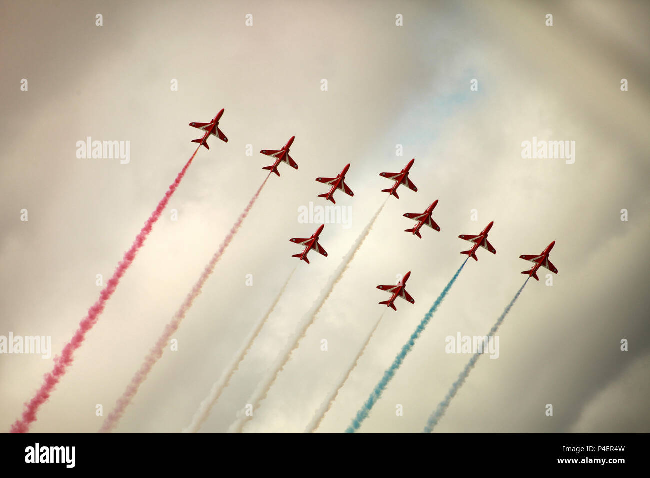 The Red Arrows, Royal Air Force Aerobatic Team Stock Photo - Alamy
