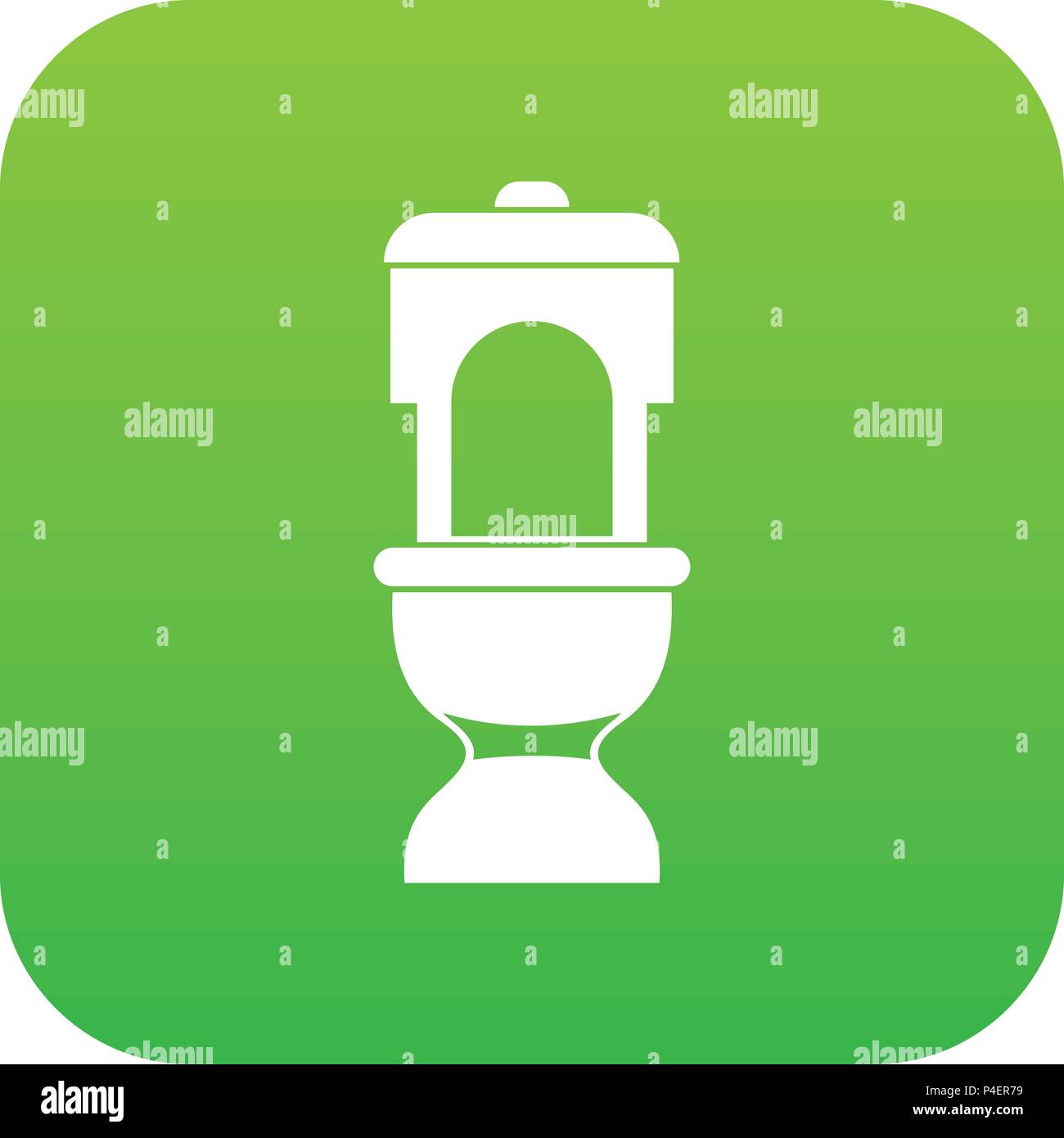 Toilet bowl icon digital green Stock Vector Image & Art - Alamy