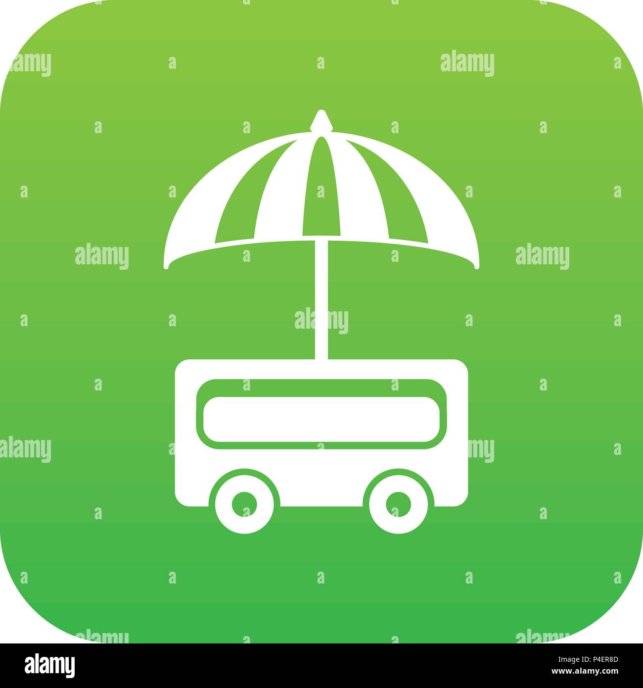 Outdoor stall icon green vector Stock Vector Image & Art - Alamy