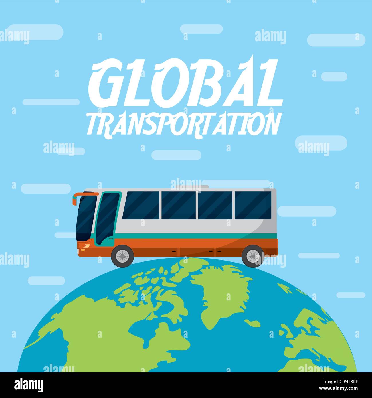 Bus global Stock Vector Images - Alamy