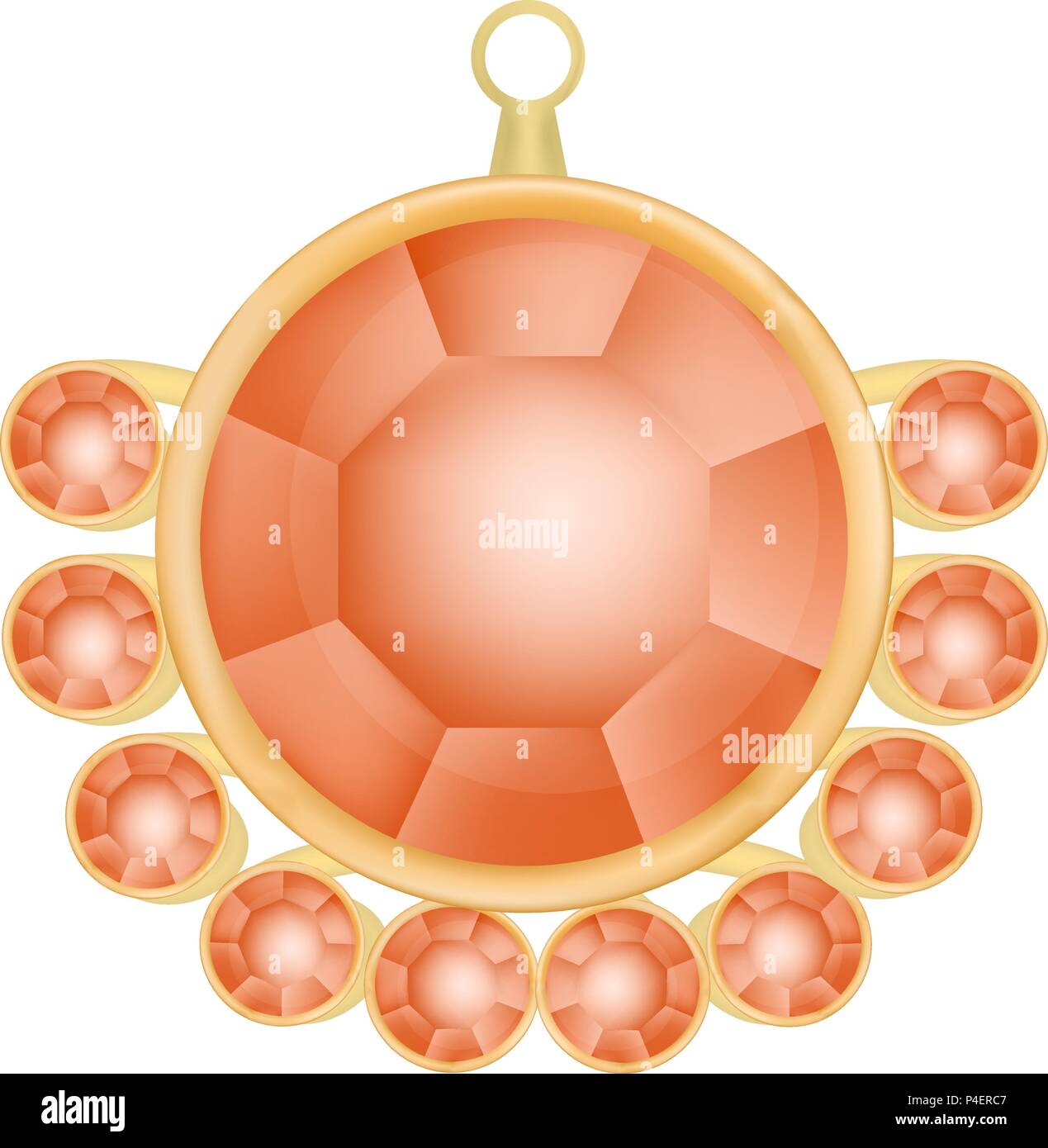 Red ruby jewelry mockup, realistic style Stock Vector Image & Art - Alamy