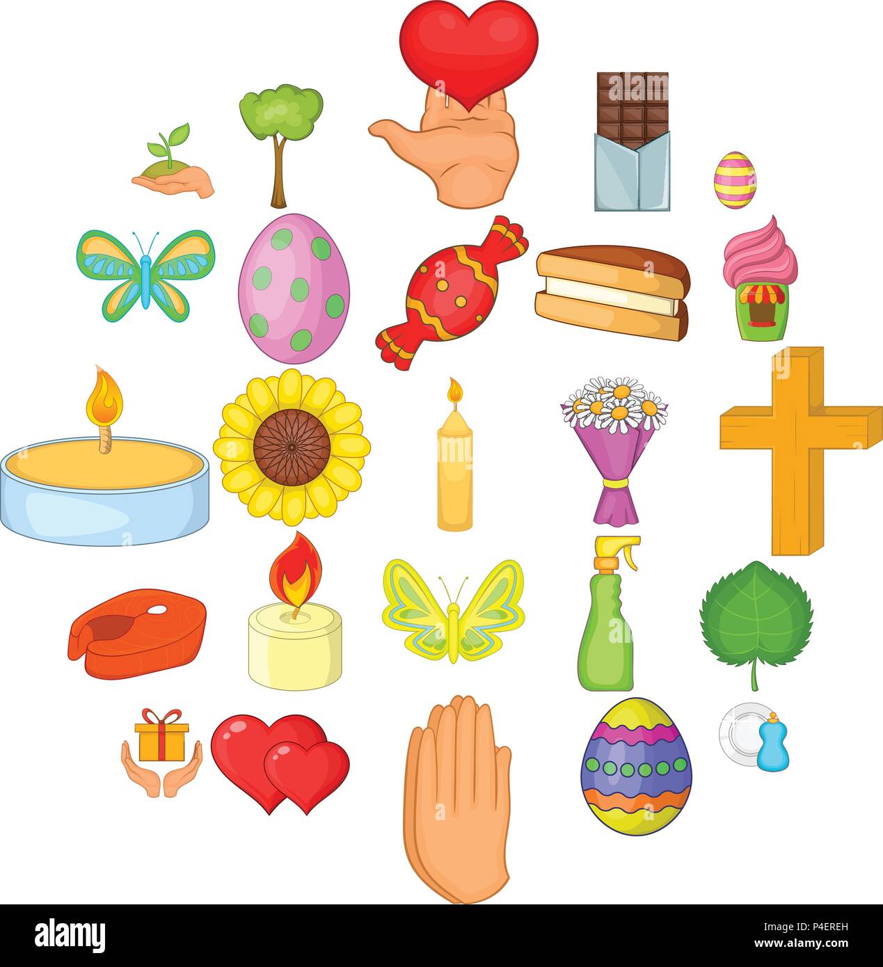 Celebration icons set, cartoon style Stock Vector Image & Art - Alamy