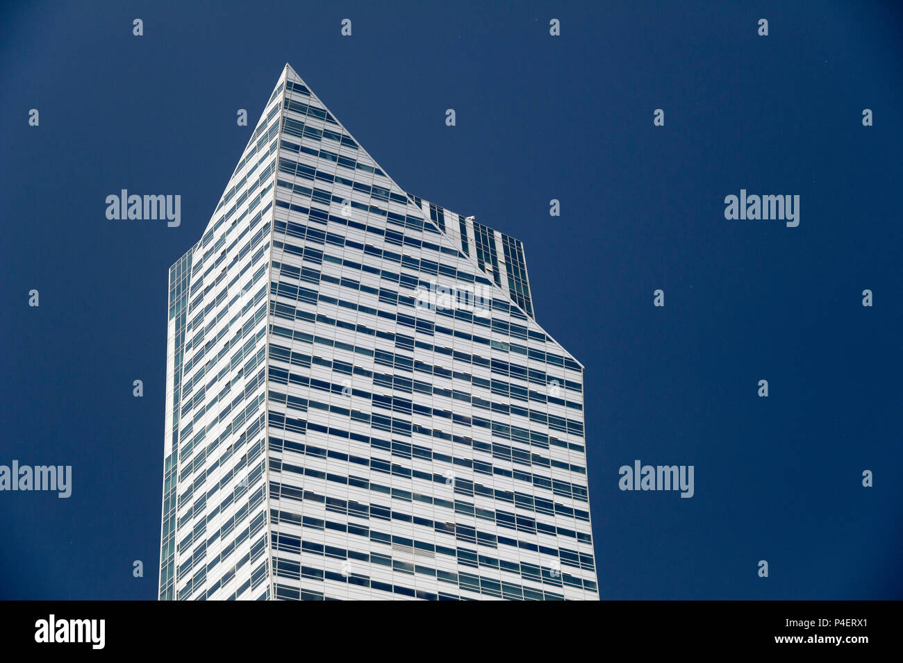 192 meter Zlota 44 residential skyscraper in Warsaw, Poland. May 10th ...