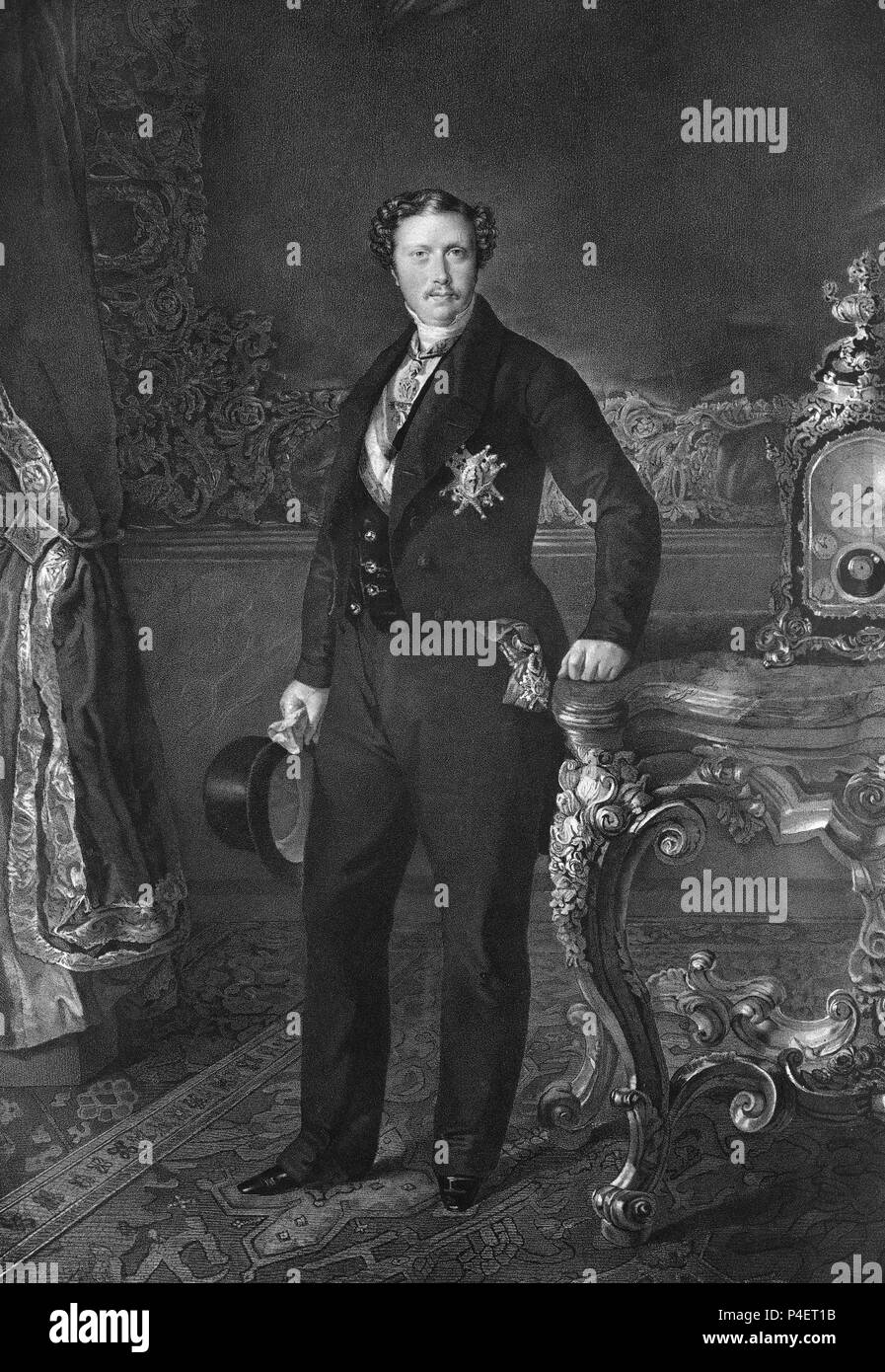 Museo romantico engraving Black and White Stock Photos & Images - Alamy