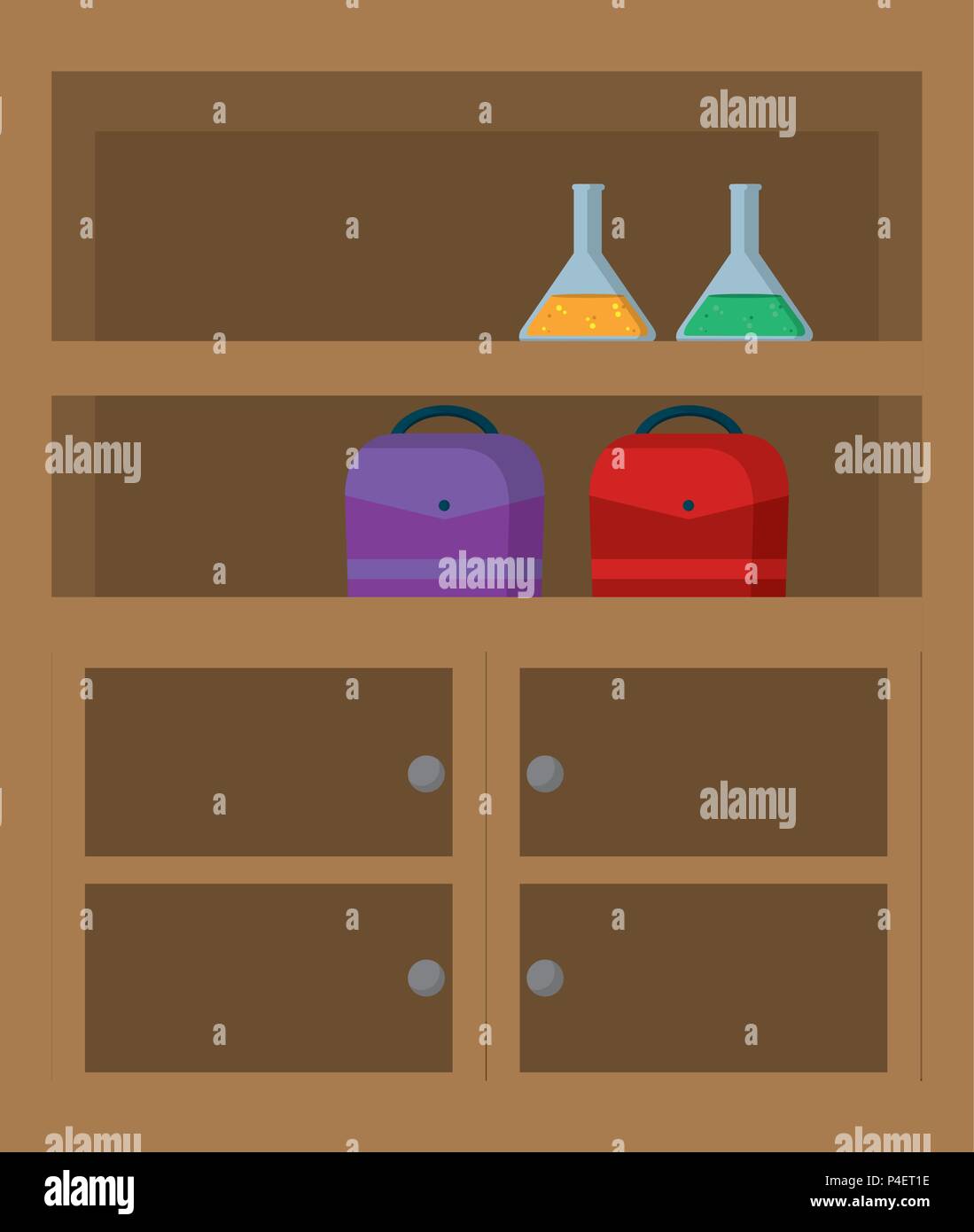 Desk organizer decoration Stock Vector Images - Alamy