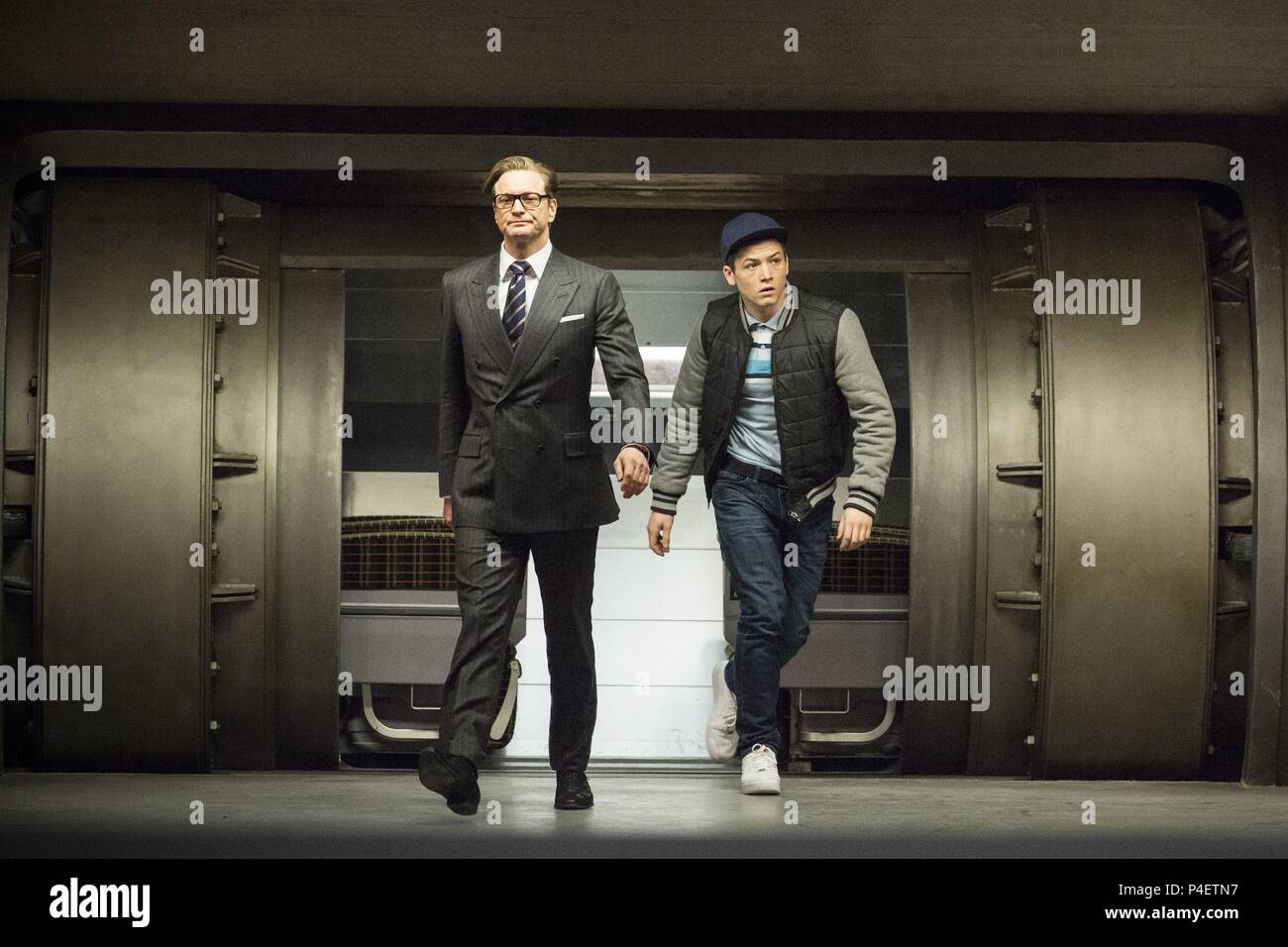 Taron egerton colin firth kingsman hi-res stock photography and images ...