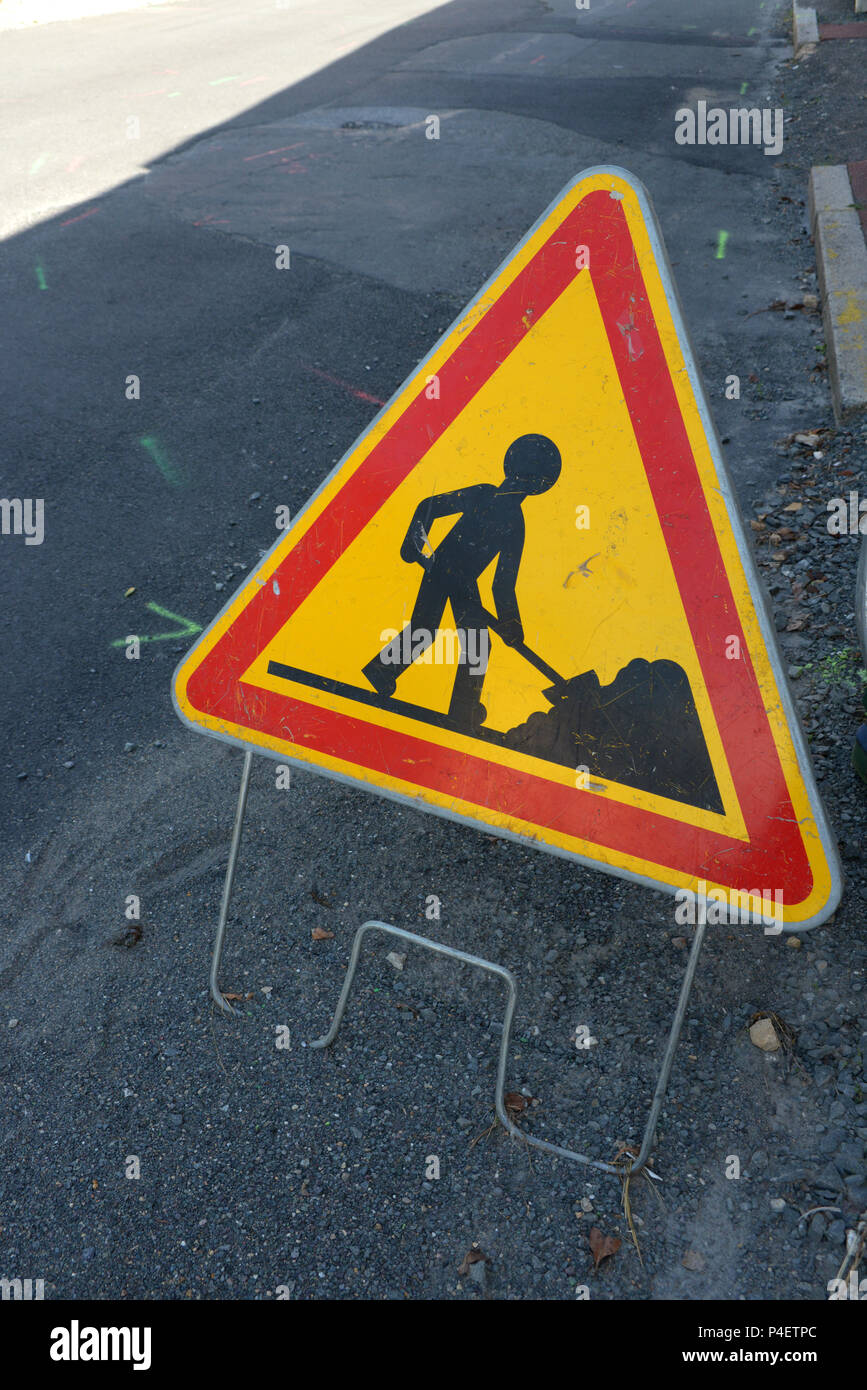 Deviation traffic signs hi-res stock photography and images - Alamy