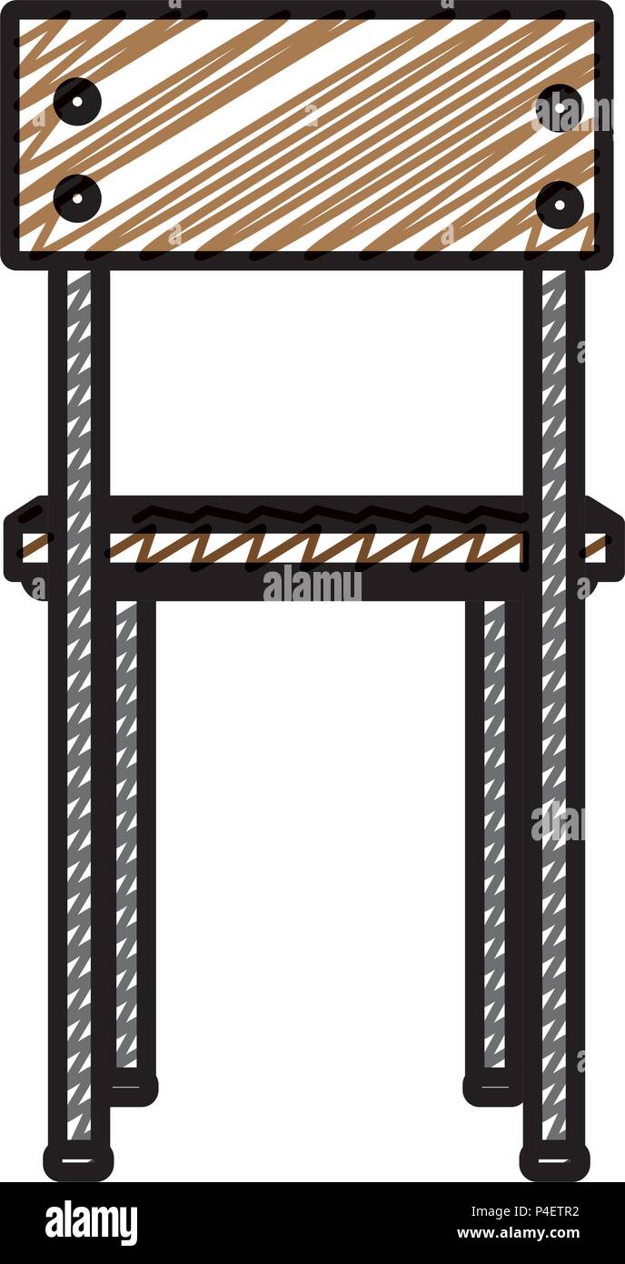 doodle back wood school chair education Stock Vector Image & Art - Alamy