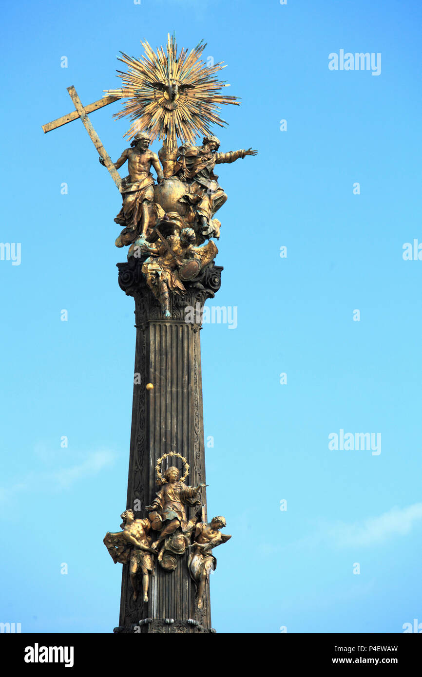 Czech Republic, Moravia, Olomouc, Holy Trinity Column Stock Photo - Alamy