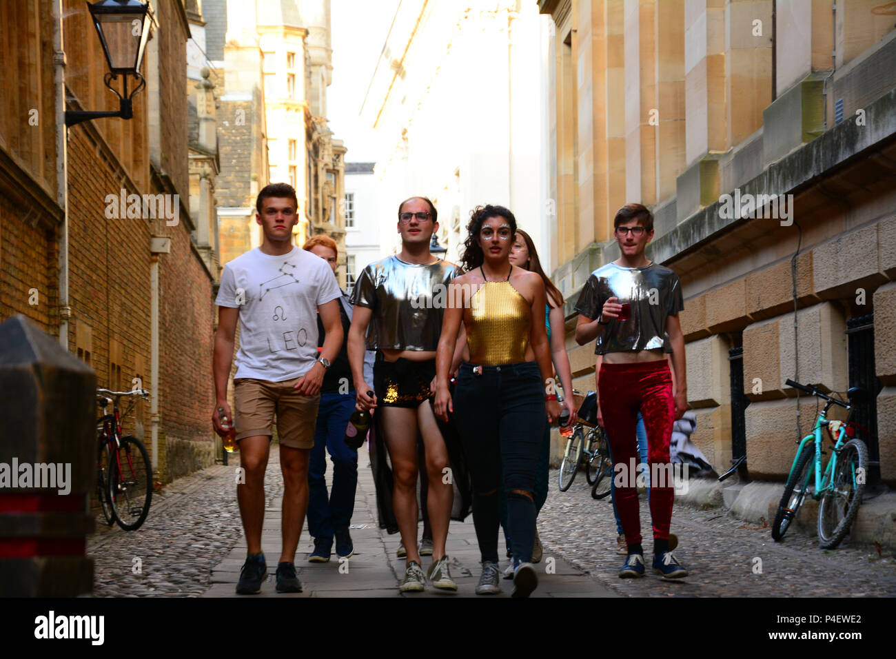 cambridge uk, 2018-06-20, Kings college May Ball was a fancy dress ...