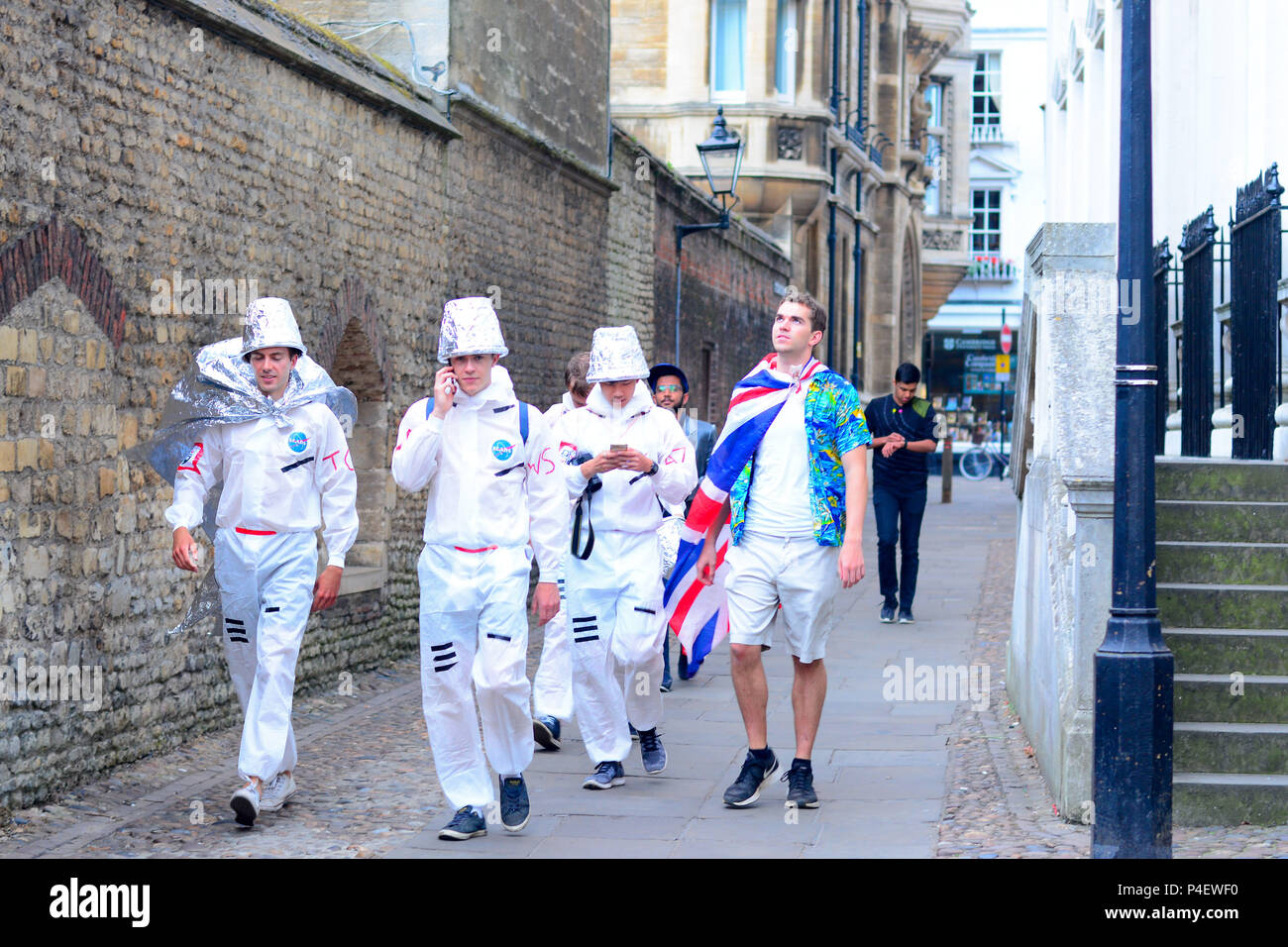 cambridge uk, 2018-06-20, Kings college May Ball was a fancy dress ...
