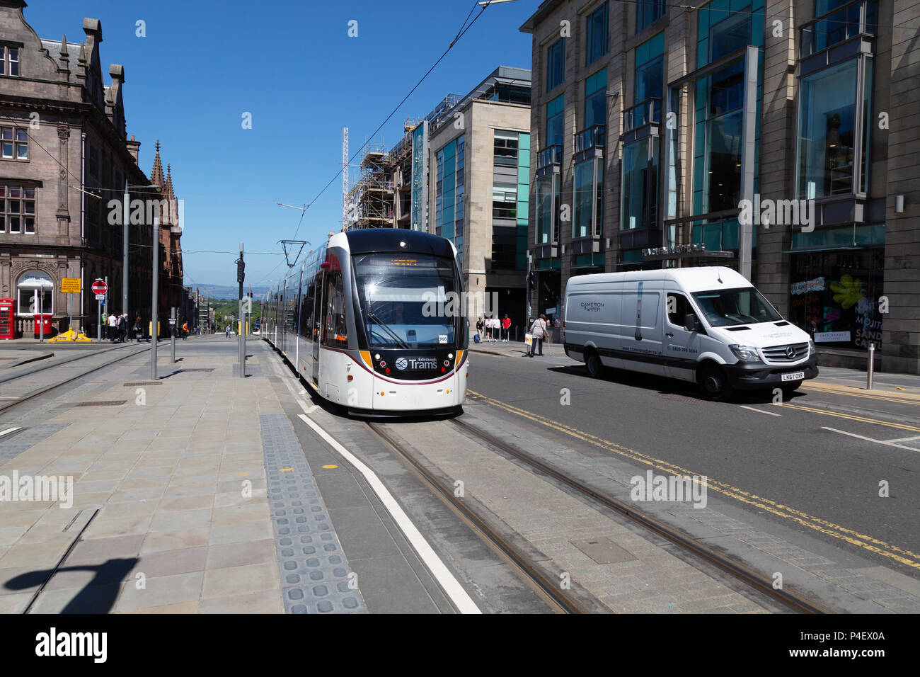 Edinburgh trams hi-res stock photography and images - Alamy