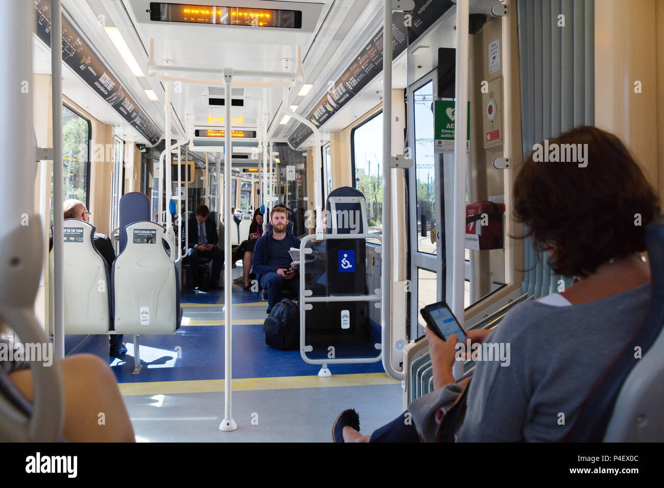 Inside the tramway hi-res stock photography and images - Alamy