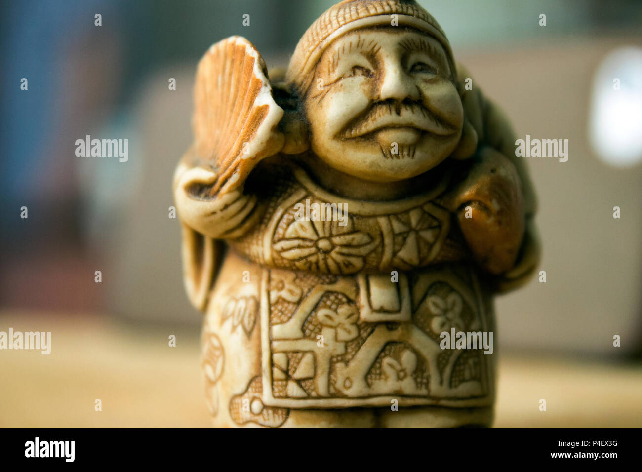 Netsuke figurine close-up Stock Photo - Alamy
