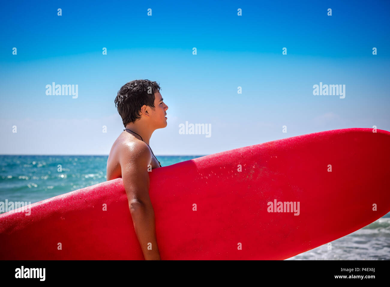 Teen Surfer Boy High Resolution Stock Photography and Images - Alamy