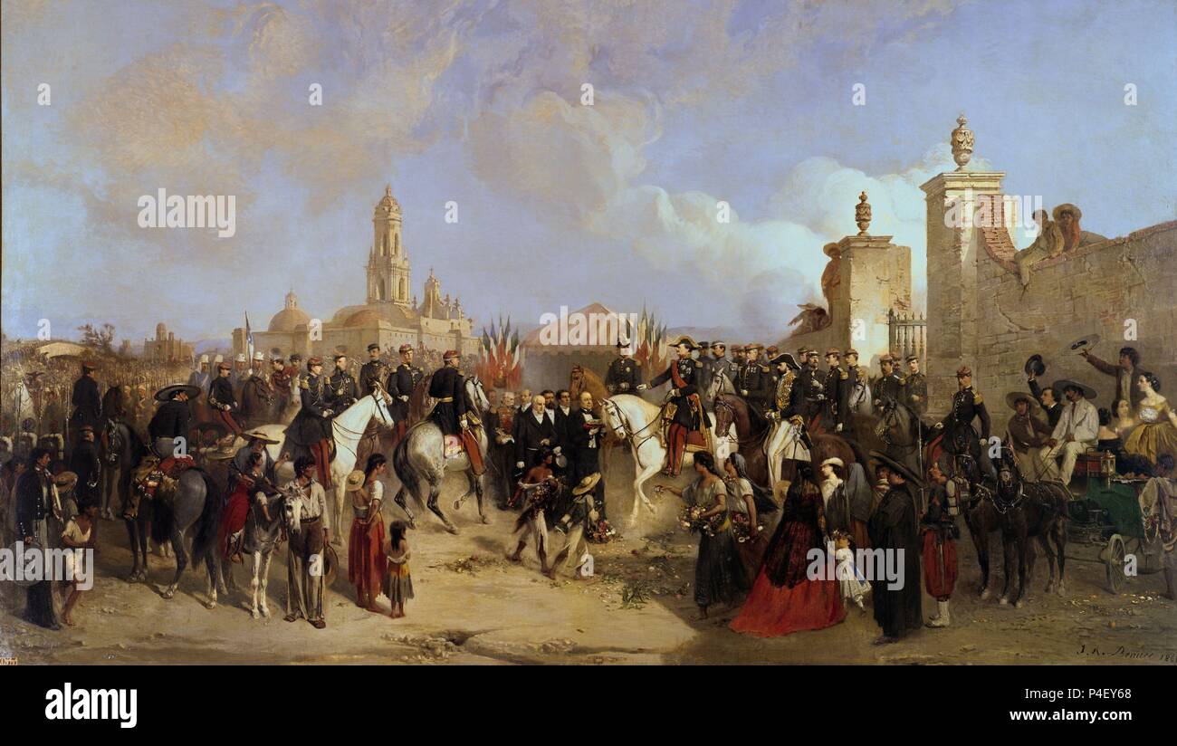 Entrance of the French Expeditionary Corps into Mexico City, 10th June ...