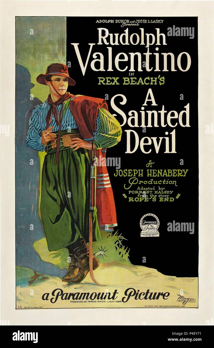 Original Film Title: A SAINTED DEVIL. English Title: A SAINTED DEVIL ...